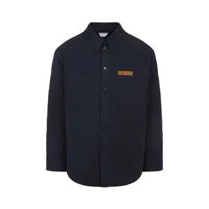 Bottega Veneta Quilted Overshirt - Blue