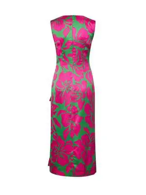 Dries Van Noten Floral Print Midi Dress - Multicolor
