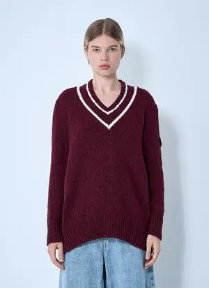 Moncler Wool Sweater - Red