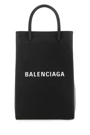 Balenciaga Leather Phone Case - Black
