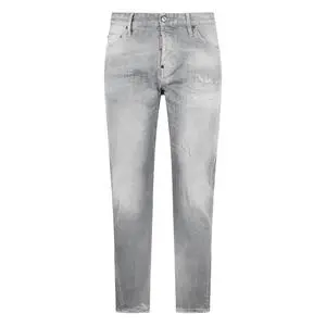 Dsquared2 Grey Denim Regular & Straight-leg Jeans - Gray