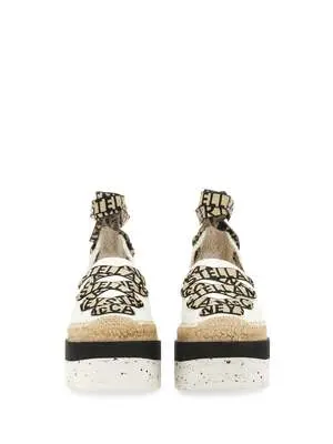 Stella McCartney Espadrille Gaia With Platform - Cream