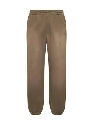 GOLDEN GOOSE Beige Bleached-effect Cotton Jogging Trousers - Multicolor