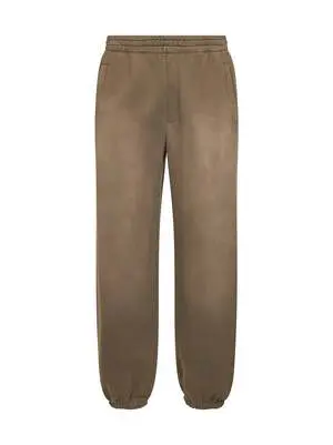 GOLDEN GOOSE Beige Bleached-effect Cotton Jogging Trousers - Multicolor