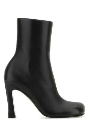 Bottega Veneta Leather Nico Ankle Boots - Black