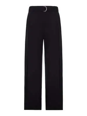 Loewe High-waisted Tailored Wool Trousers - Black