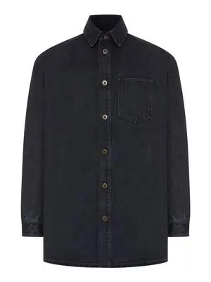 Loewe Denim Anagram Overshirt - Black