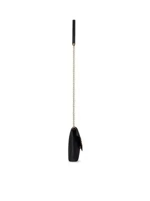 Saint Laurent Cassandre Small Lambskin Chain Clutch - Black