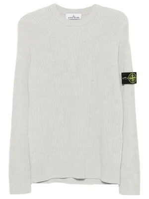 Stone Island Stone Island Men Crewneck Sweater With Ribbed Trims Multicolor