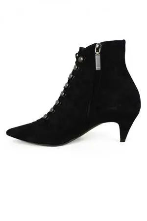 Saint Laurent Suede Ally Boots - Black
