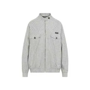 Miu Miu Check Blouson - White
