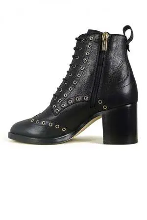 JIMMY CHOO Leather Ankle Boots