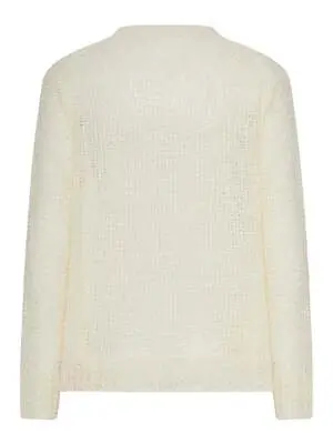 JIL SANDER Perforated Crew Neck Sweater