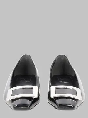 ROGER VIVIER Vernice Belle Vivier Ballerina - Black