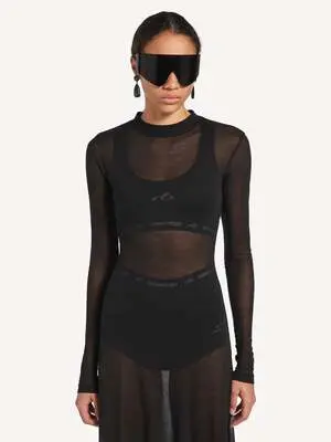 Balenciaga Techwear Bra Tank Top - Black