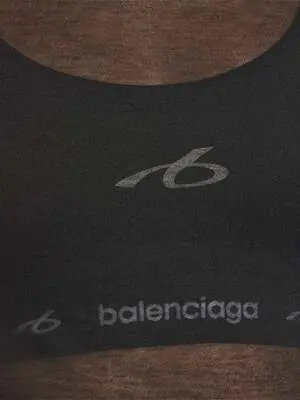 Balenciaga Techwear Bra Tank Top - Black