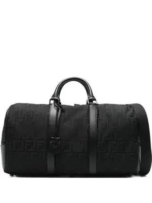 Fendi Ff Nylon Medium Travel Bag - Black