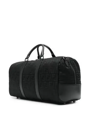Fendi Ff Nylon Medium Travel Bag - Black