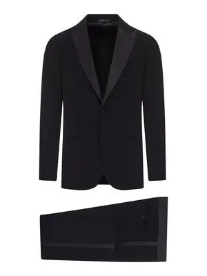 Giorgio Armani Classic Single-breasted Tuxedo With Satin Lapel