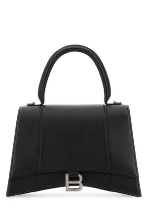Balenciaga Leather Hourglass Handbag - Black