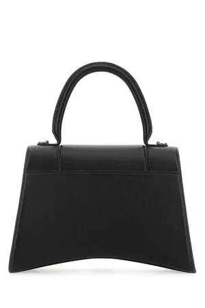 Balenciaga Leather Hourglass Handbag - Black
