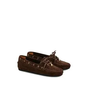 FERRAGAMO Suede Loafers - Brown