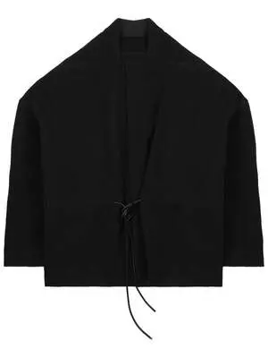 Rick Owens Giacca Sail Con Coulisse - Black