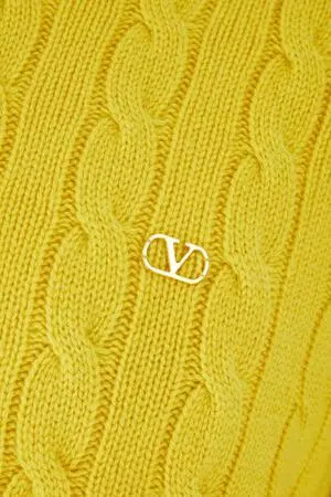 Valentino Garavani Cable Knit Pullover Sweater