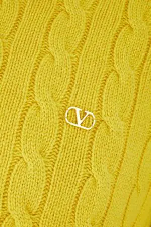 Valentino Garavani Cable Knit Pullover Sweater - Multicolor
