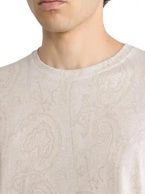 Etro Cotton T-shirt With Arnica Pattern