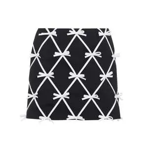 Moschino Bow Mini Skirt - Black