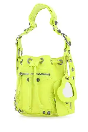 Balenciaga Le Cagole Xs Bucket Bag - Yellow