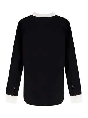 Celine Double-layer T-shirt In Thin Cotton Jersey