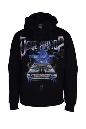 Dsquared2 Graphic Print Hoodie - Black