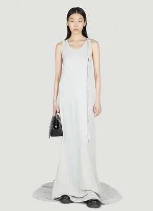 ANN DEMEULEMEESTER X-long Flared Dress - Gray