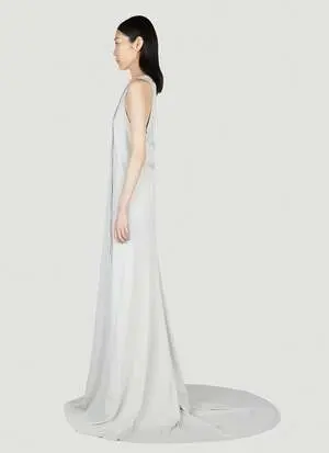 ANN DEMEULEMEESTER X-long Flared Dress - Gray
