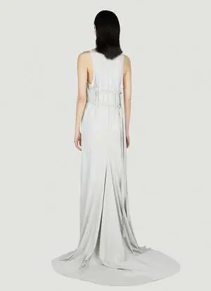 ANN DEMEULEMEESTER X-long Flared Dress - Gray