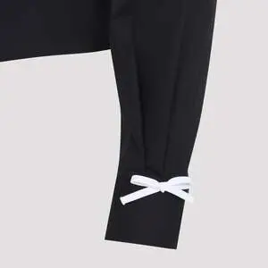Moschino Cotton Poplin Bow Jacket
