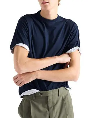 Prada Reversible Cotton T-shirt - Multicolor