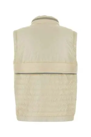 Moncler Cream Nylon Gumiane Down Jacket - Yellow