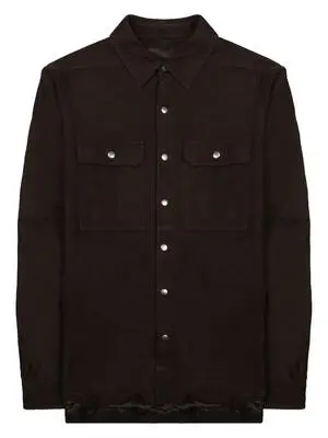 Rick Owens RICK OWENS Lamb Leather Shirt Pink