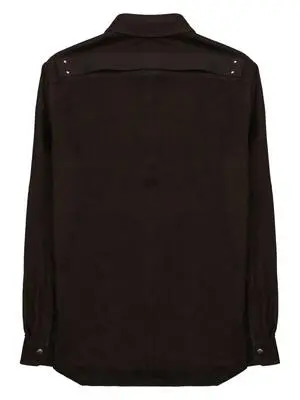 Rick Owens Lamb Leather Shirt - Pink