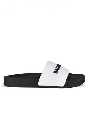 Balenciaga Rubber Slides - White