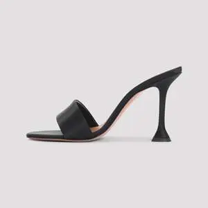 Amina Muaddi Andreea Slipper - Black