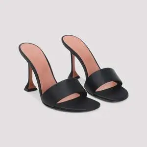 Amina Muaddi Andreea Slipper - Black