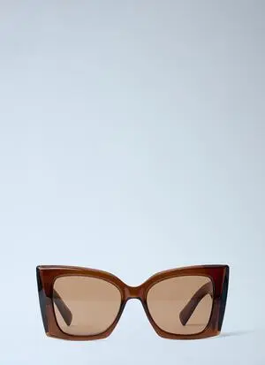 Saint Laurent Sl M119 Cat-eye Sunglasses - Brown