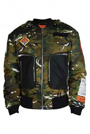 Heron Preston Camouflage Bomber Jacket