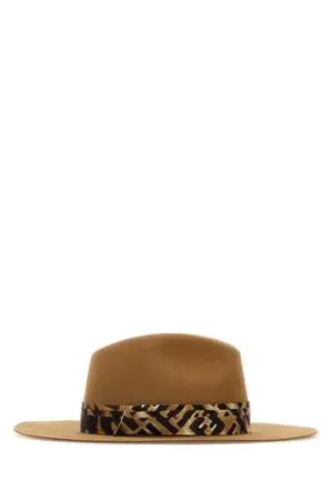 Fendi Camel Felt Hat