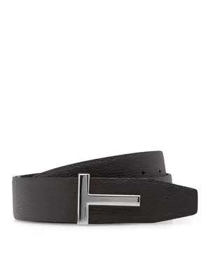 TOM FORD Hammered Leather Belt - Multicolor