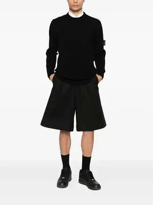 Stone Island Crewneck Sweater With Ribbed Trims